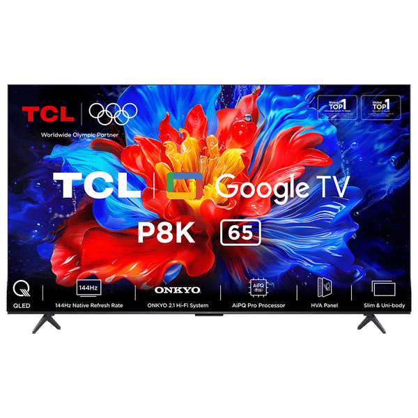 Buy TCL P8K 165.1 cm (65 inch) QLED 4K Ultra HD Smart Google TV with Google Voice Assistant ...